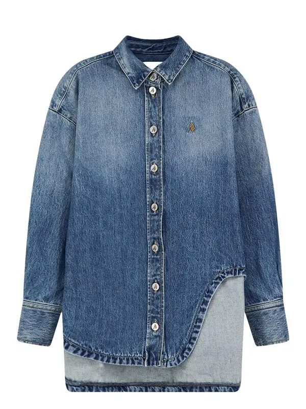 Attico Blue Denim Shirt - Multicolor