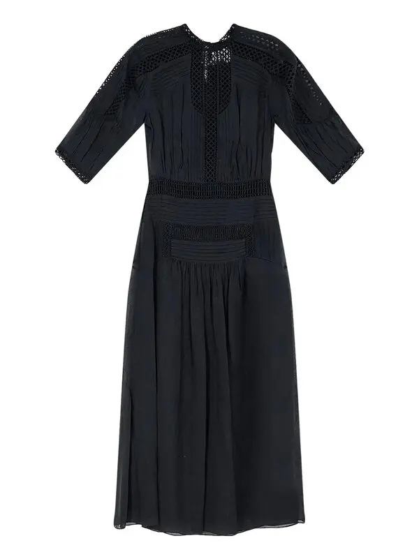 Isabel Marant Étoile Viscose And Linen Blend Dress - Black
