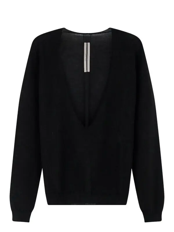 Rick Owens Tower Extreme Wool Sweater - Black