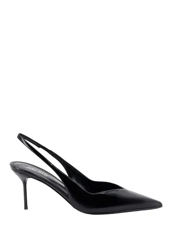 Paris Texas Lidia 70 Patent Leather Slingback Pumps - Black
