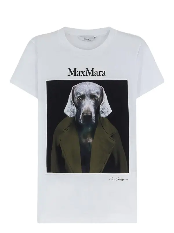 Max Mara Printed Cotton T-shirt - Multicolor