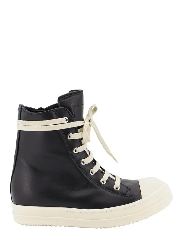 Rick Owens High-top Leather Sneakers - Multicolor