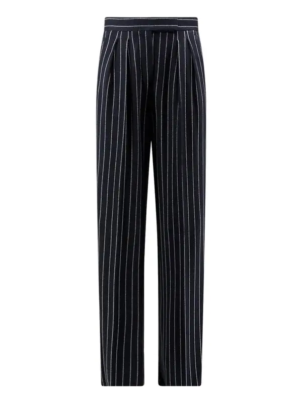 Max Mara Striped Wide Leg Trousers - Multicolor