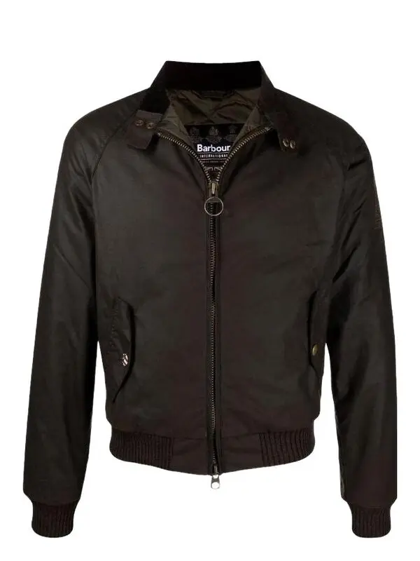 Barbour Waxed Casual Jacket - Black