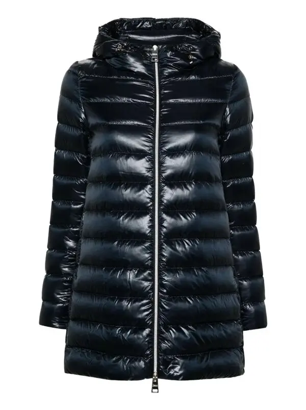 Herno Hooded Puffer Coat - Black