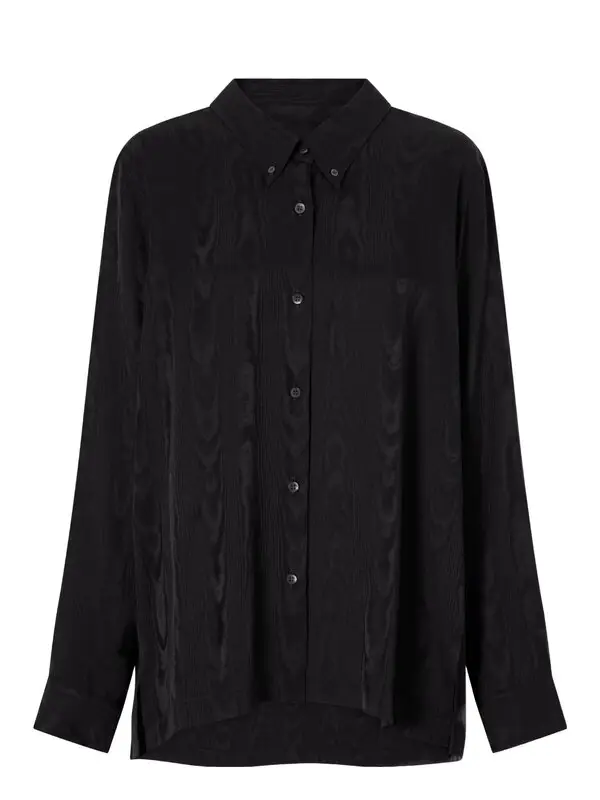 Dries Van Noten Moire Shirt - Black