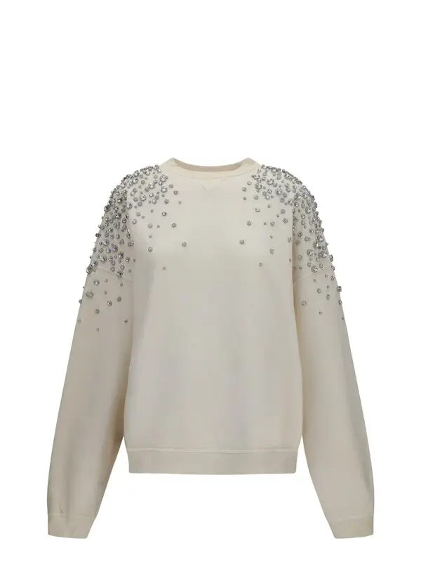 GOLDEN GOOSE Embellished Crewneck Sweatshirt - Gray