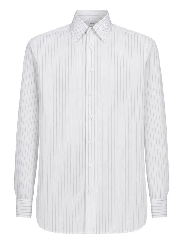 LARDINI Vertical-stripe Shirt - White