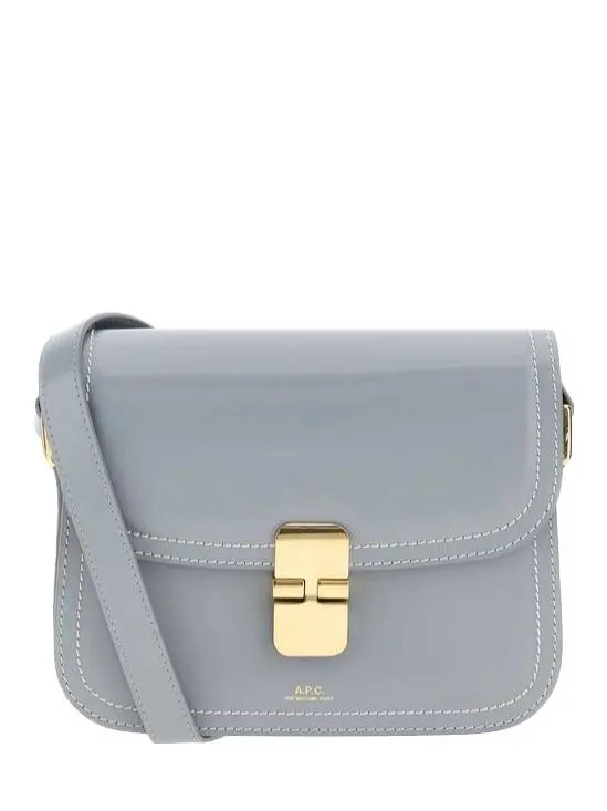 A.p.c. Grace Small Shoulder Bag - Light Blue