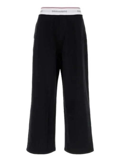 Dsquared2 Elastic-waist Athletic Pants - Black