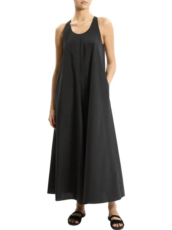 Theory Scoop Neck Tent Dress - Black