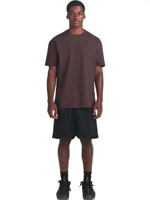 SKIMS Relaxed T Shirt | Brown | | Heavyweight Cotton - Raisin