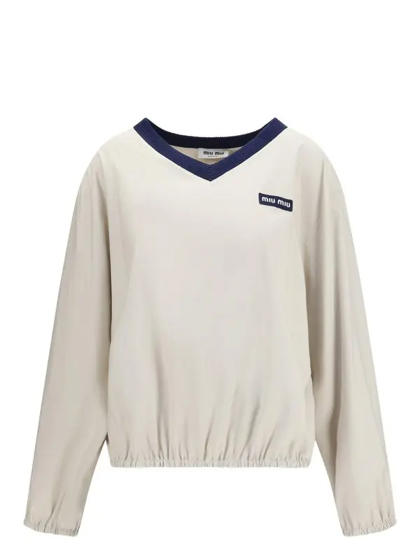 Miu Miu Pongé Tec Sweatshirt - Multicolor
