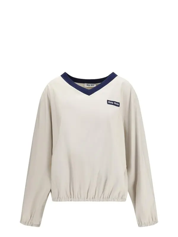 Miu Miu Pongé Tec Sweatshirt - Multicolor