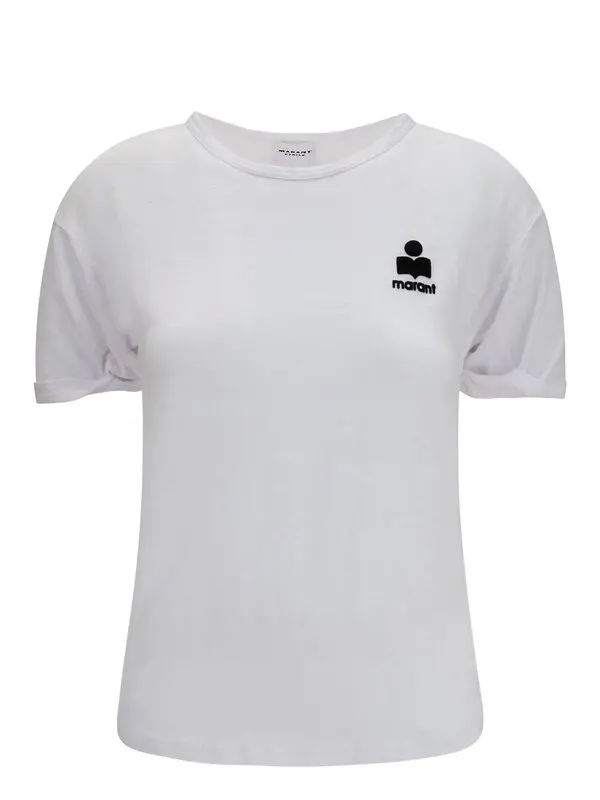 Isabel Marant Étoile Koldia Logo T-shirt - White