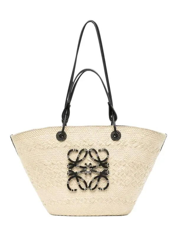 Loewe Anagram Raffia Medium Tote - Beige