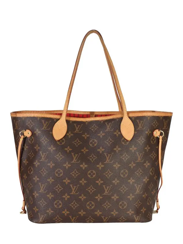 LOUIS VUITTON Monogram Canvas Neverfull Mm Tote Bag - Brown