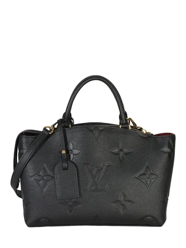 LOUIS VUITTON Monogram Giant Empreinte Petit Palais Shoulder Bag - Black