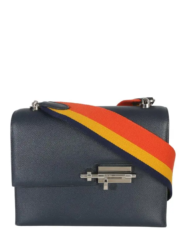 Hermès Epsom Verrou 23 Shoulder Bag With Clasp - Blue