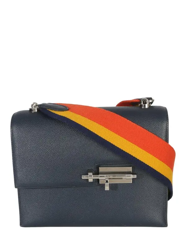 Hermès Epsom Verrou 23 Shoulder Bag With Clasp - Blue