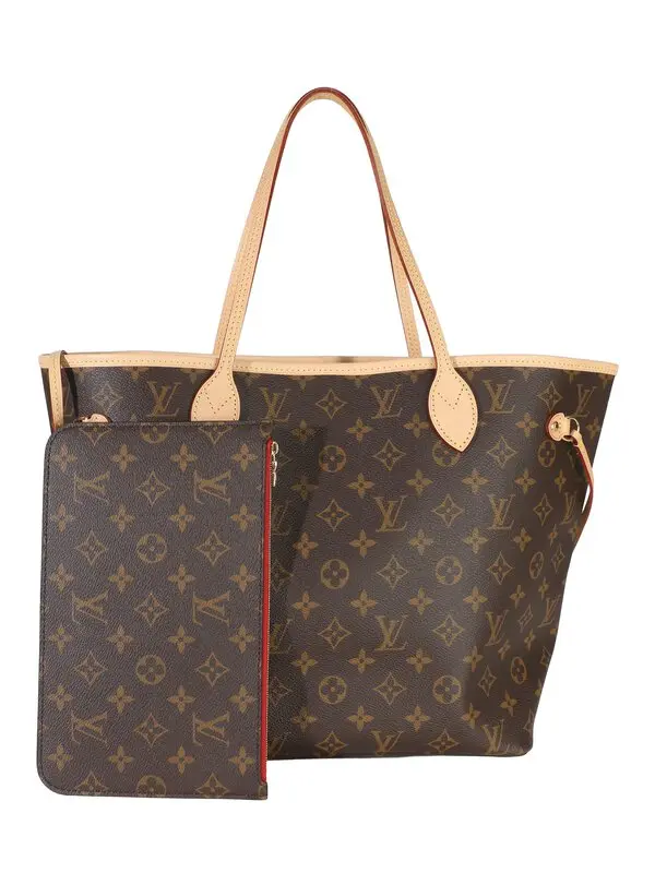 LOUIS VUITTON Monogram Canvas Neverfull Mm Tote Bag - Brown
