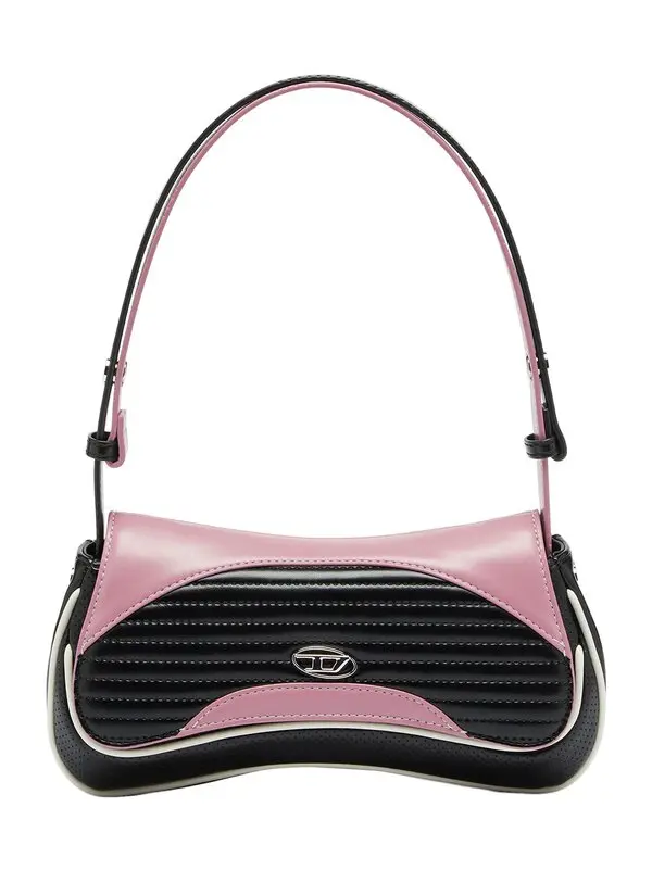 DIESEL® Play Clutch Bag With Quilted Flap And Perforated Panels - Multicolor