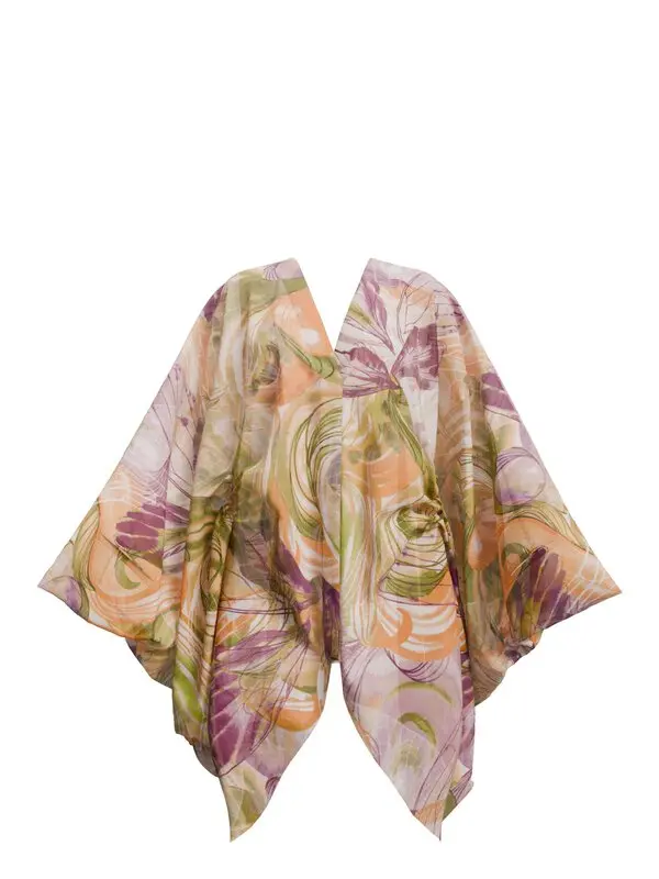 ANDREA IYAMAH Labu Vibra Sheer Organza Bubble Robe - Multicolor