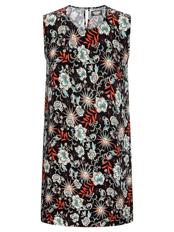 CRONO ZEE Kafka Dress Solstice Garden Print - Orange