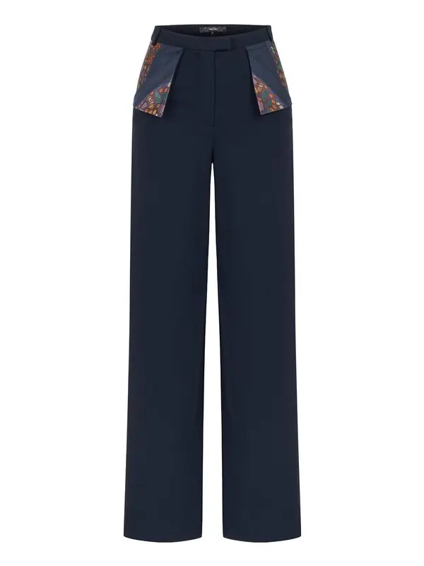 SAINT ONES Stravine Wide Leg Pants - Blue
