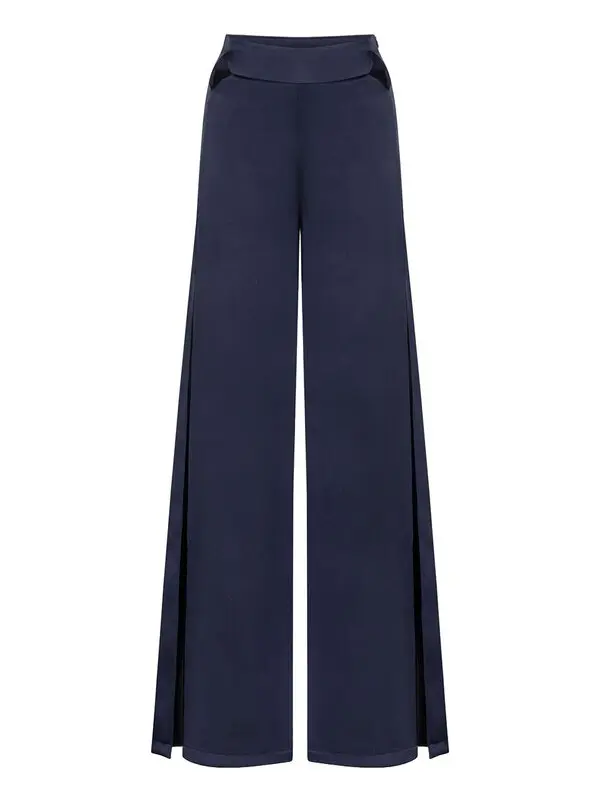 SAINT ONES Saint Auraveyn Wide Leg Pants - Blue