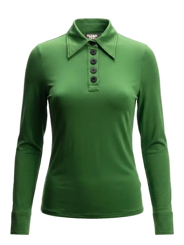CRONO ZEE Felix Long Sleeve Top - Green