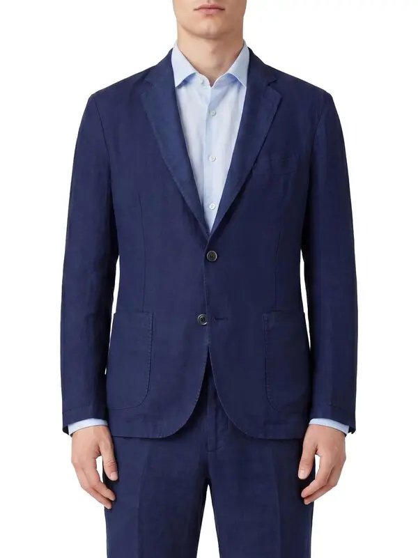 120% Lino Suit - Navy