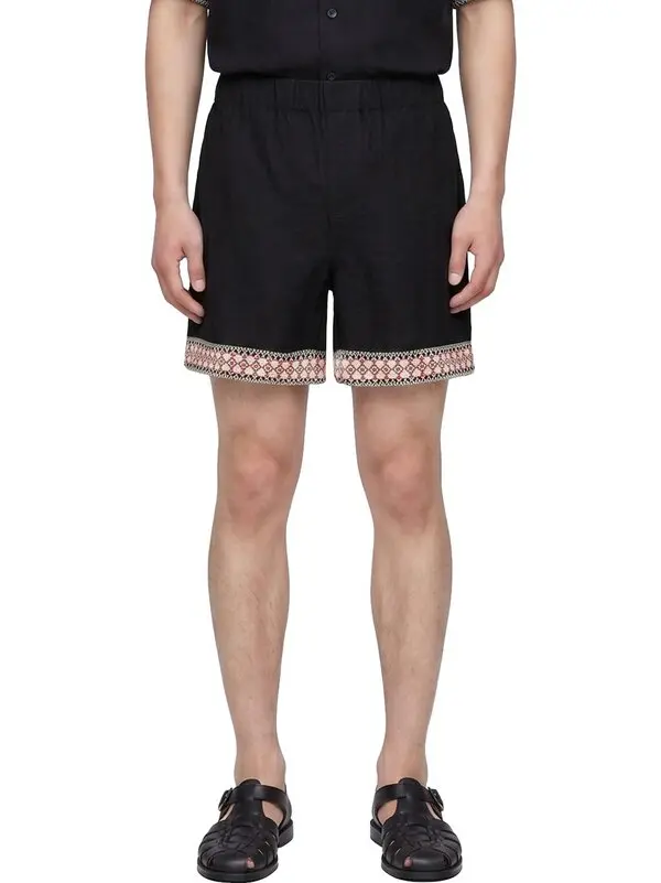 Commas Chino Shorts - Black
