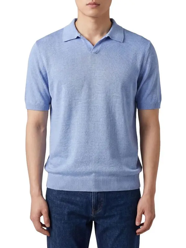 120% Lino T-shirt - Blue