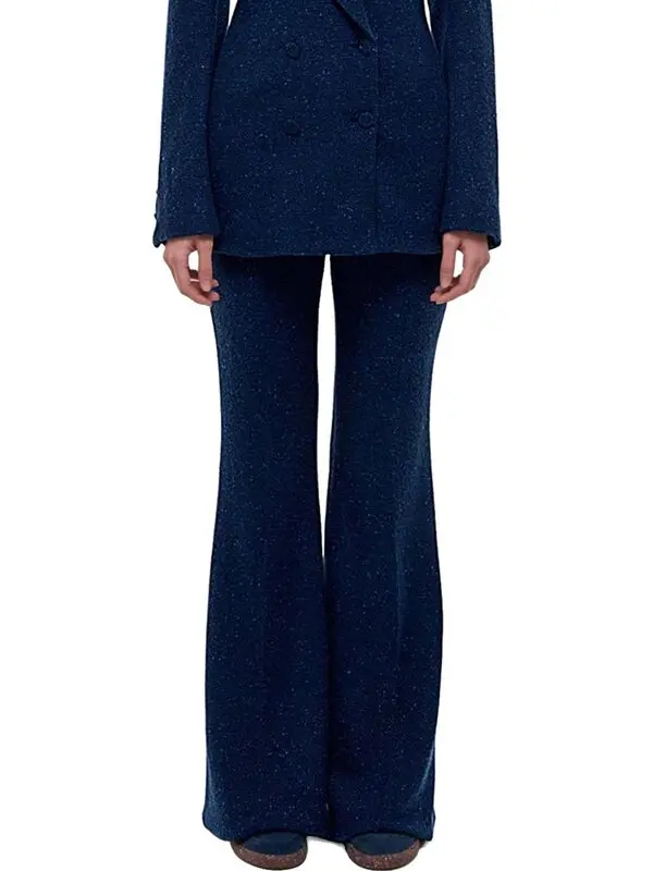 Gabriela Hearst Rhein Cashmere Flared Trousers - Navy