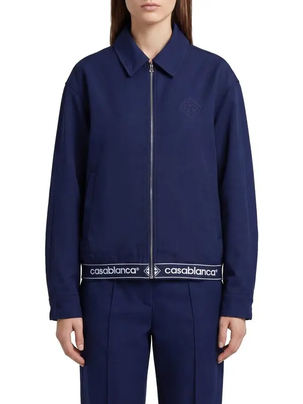 Casablanca Zip-up Jacket - Navy