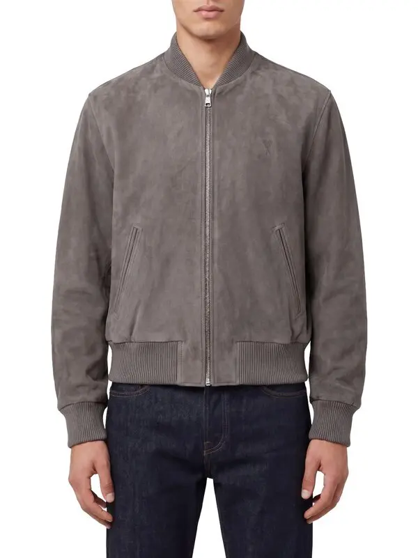 AMI Paris Bomber Jacket - Grey
