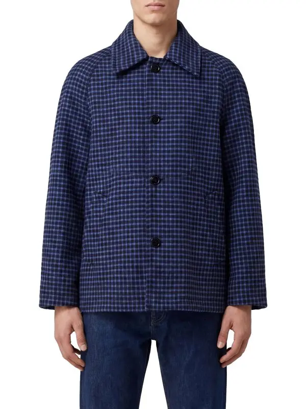 Marni Checked Jacket - Blue