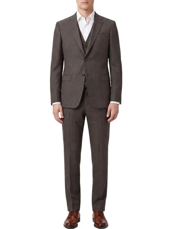Zegna Single-breasted Suit In Wool And Linen With Notch Lapels - Black