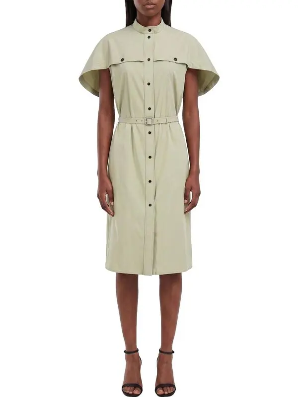 FERRAGAMO Belted Midi Dress - Green