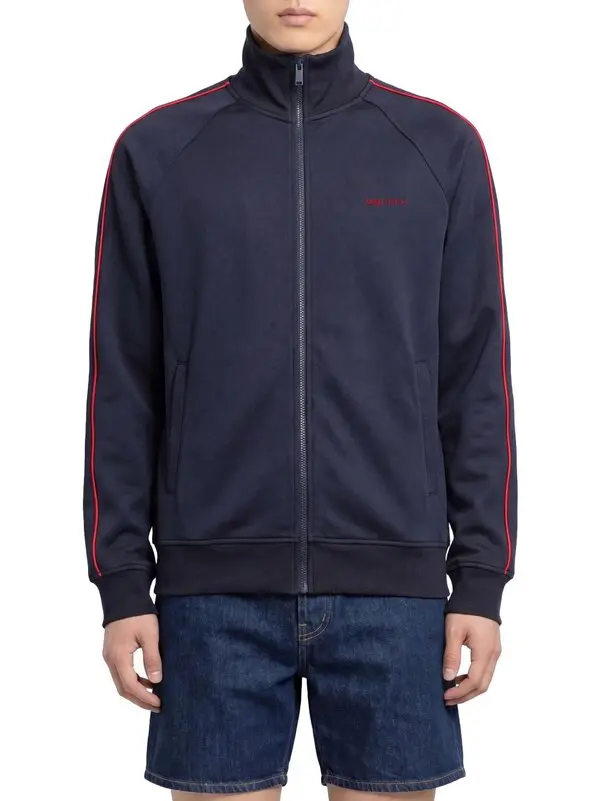 Alexander McQueen Zip Up Sweatshirt - Blue