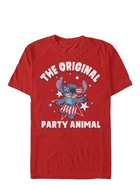 LILO & STITCH The Original Party Animal Graphic T-shirt - Red