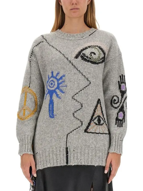 Stella McCartney Artwork Knit Shirt - Multicolor