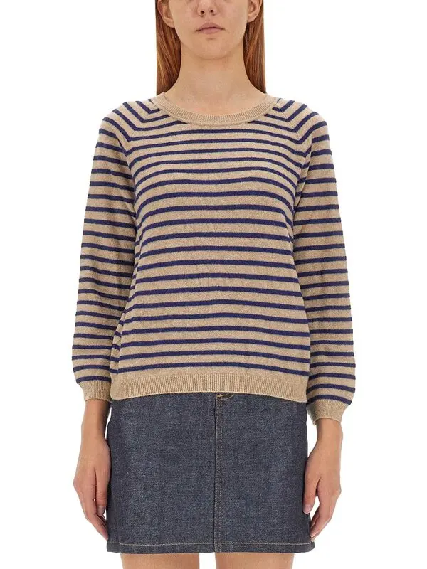 A.p.c. Lilas Striped Sweater - Multicolor
