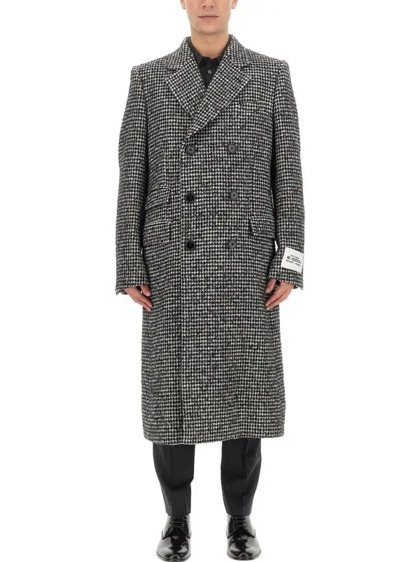 Dolce & Gabbana Re-edition Houndstooth Double-breasted Coat - Multicolor
