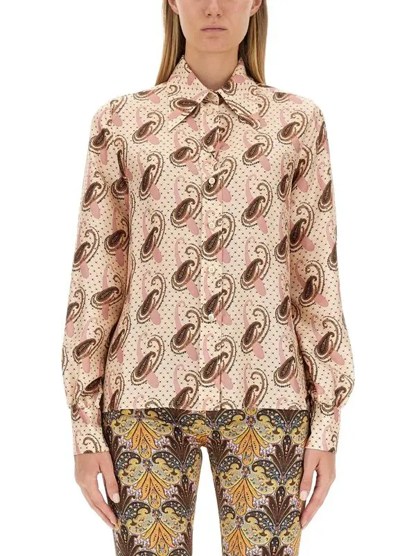 Etro Paisley Print Silk Shirt - Multicolor