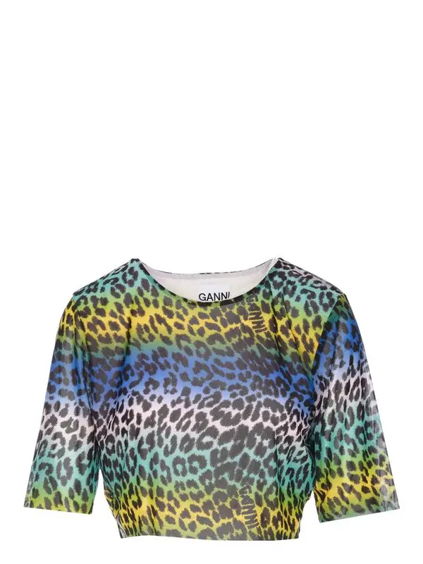 GANNI Printed Top - Multicolor