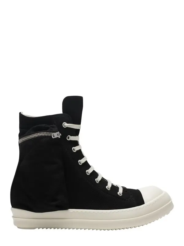Rick Owens Temple Cargo High-top Sneakers - Black
