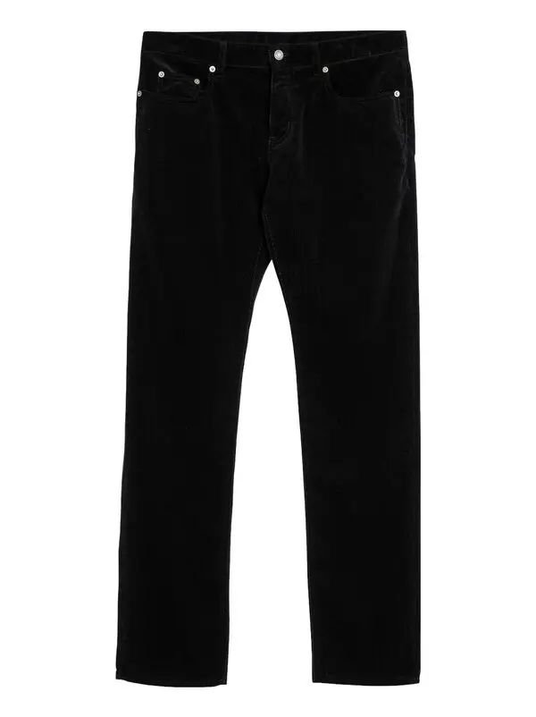 Saint Laurent Corduroy Slim Trousers - Black