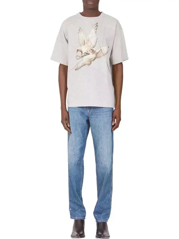 MAISON MARGIELA Bird-print T-shirt - Grey